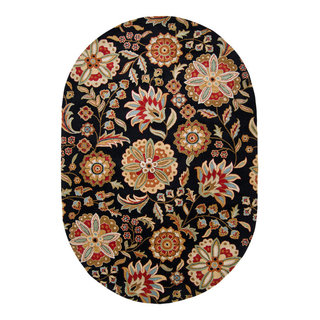 Athena Area Rug, 6' x 9' Oval - Traditional - Area Rugs - by Surya | Houzz