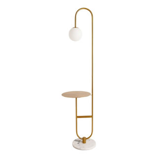 Art Deco Modern LED Floor Lamp With Round Table - Contemporary - Floor ...