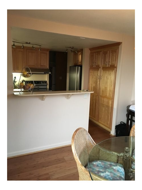 how to support raised bar counter?