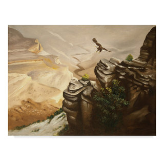 "Flying Eagle" by D. Rusty Rust, Canvas Art, 24"x18" - Rustic - Prints ...