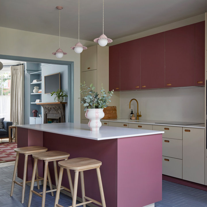 75 Kitchen with Pink Cabinets Ideas You'll Love - February, 2025 | Houzz