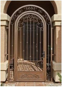 Arch above front door