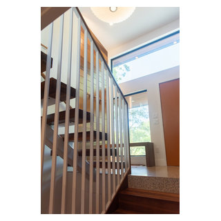 Devonshire MCM Renovation - Midcentury - Staircase - Detroit - by Labra ...