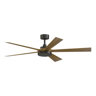 TorchAire 64" Indoor/Outdoor Fan With LED Light Kit Bronze/Koa Blades ...