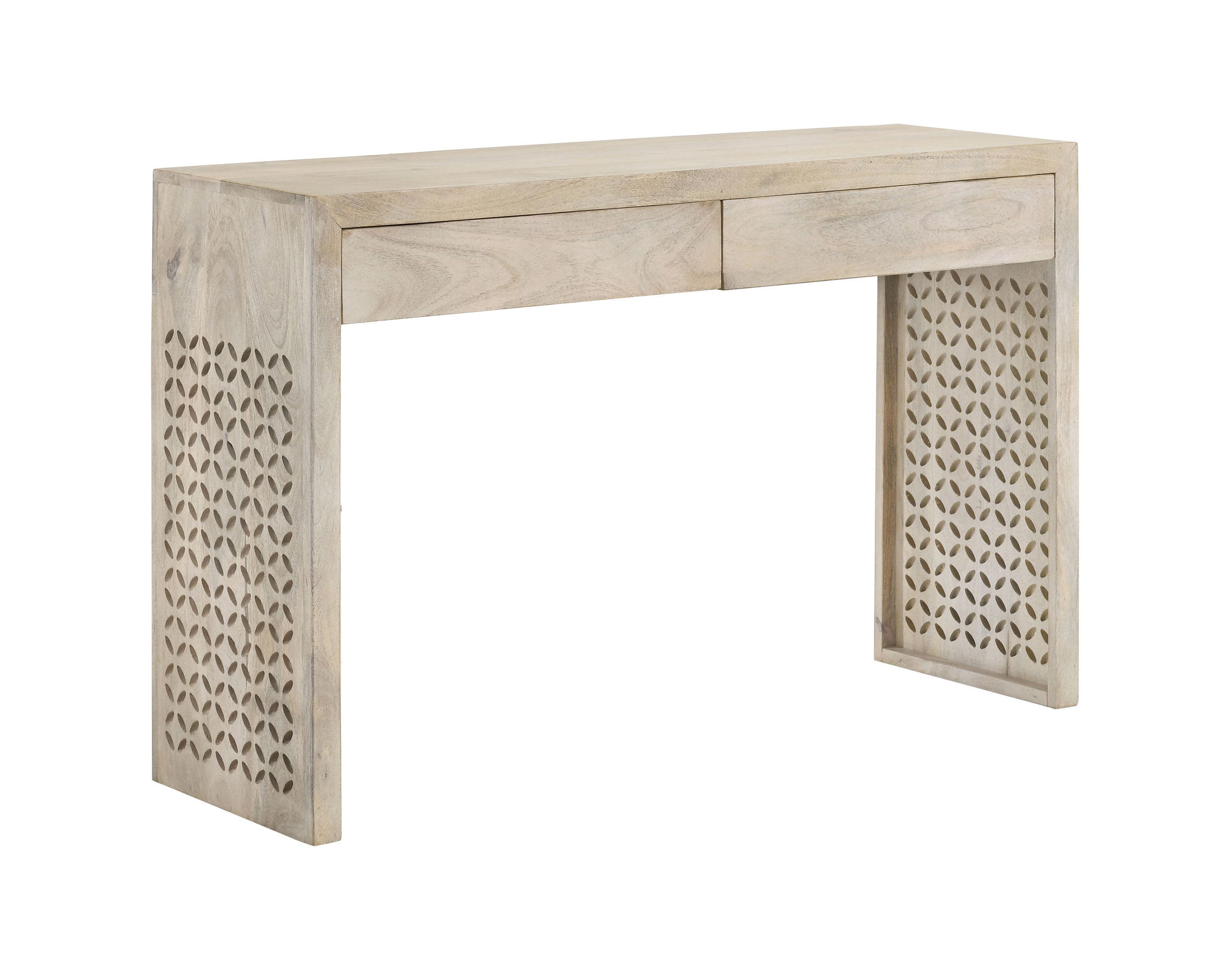 Rickman Rectangular 2-drawer Console Table White Washed - Farmhouse - Console Tables - by Modon ...