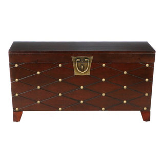 Caldwell Trunk Cocktail Table, Espresso - Contemporary - Coffee Tables ...