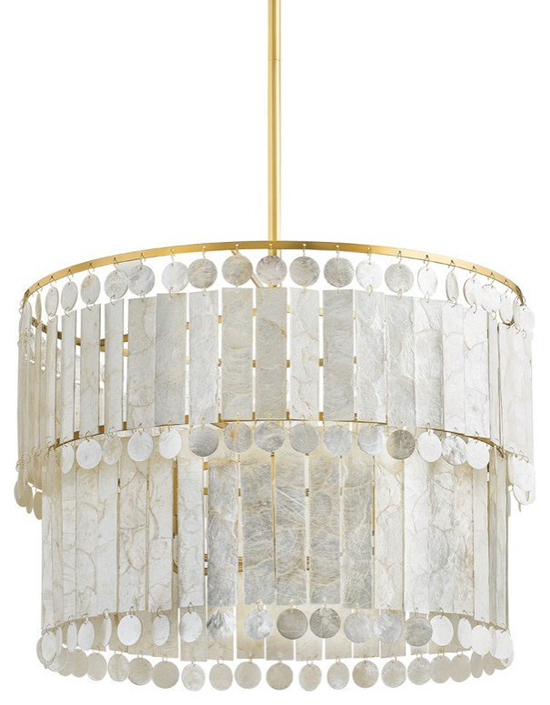 Mitzi Melisa Six Light Chandelier - Beach Style - Chandeliers - by ...