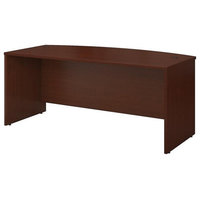 Bush Business Furniture Series C 72" Bow Front Desk Shell Mocha Cherry ...