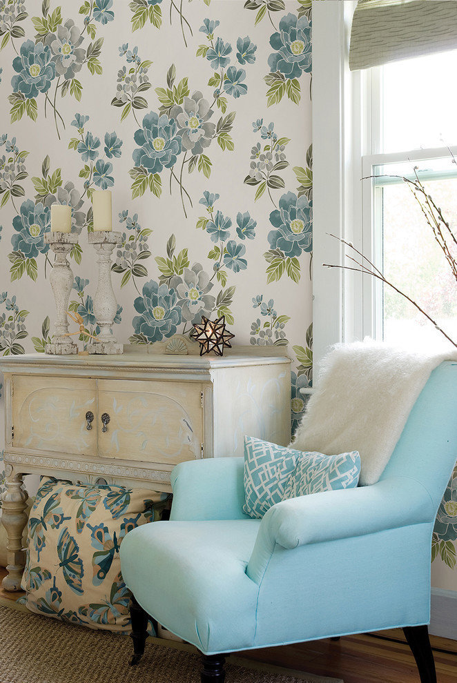 Arboretum Aqua Fern Wallpaper, Sample - Wallpaper - by Brewster Home ...
