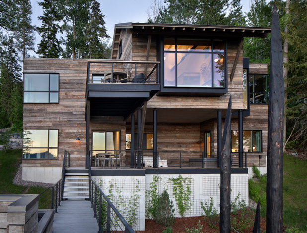 Houzz Tour: Rugged Modern Style on a Montana Lake