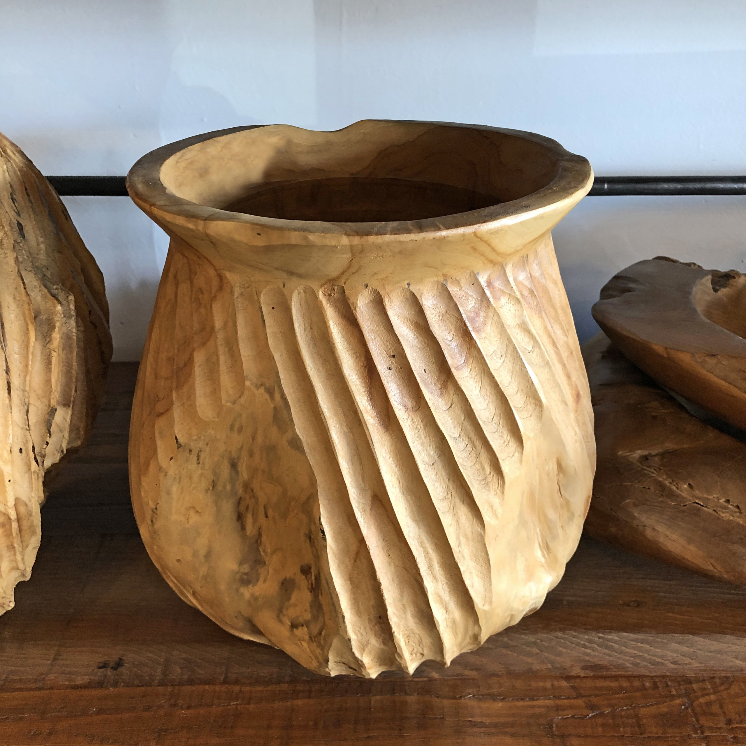 Striped Root Vase - Rustic - Vases - by Design Mix Furniture | Houzz