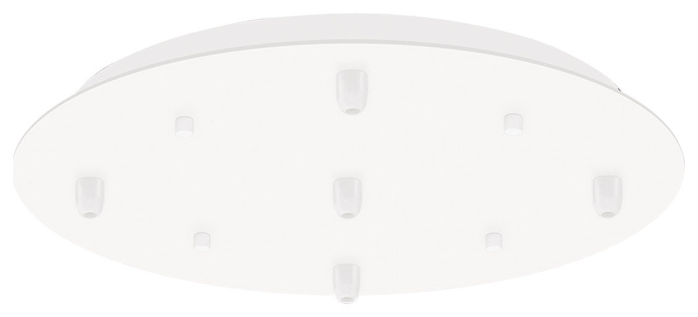Multi-Port Canopy, 5 Ports, White - Contemporary - Lighting Hardware ...