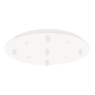 Multi-Port Canopy, 5 Ports, White - Contemporary - Lighting Hardware ...