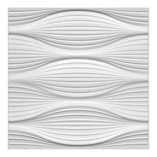 White Wave 3D Wall Panels - Industrial - Wall Panels - by Dundee Deco ...