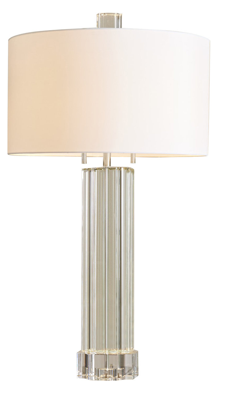 Fluted Crystal Column Table Lamp - Transitional - Table Lamps - by ...