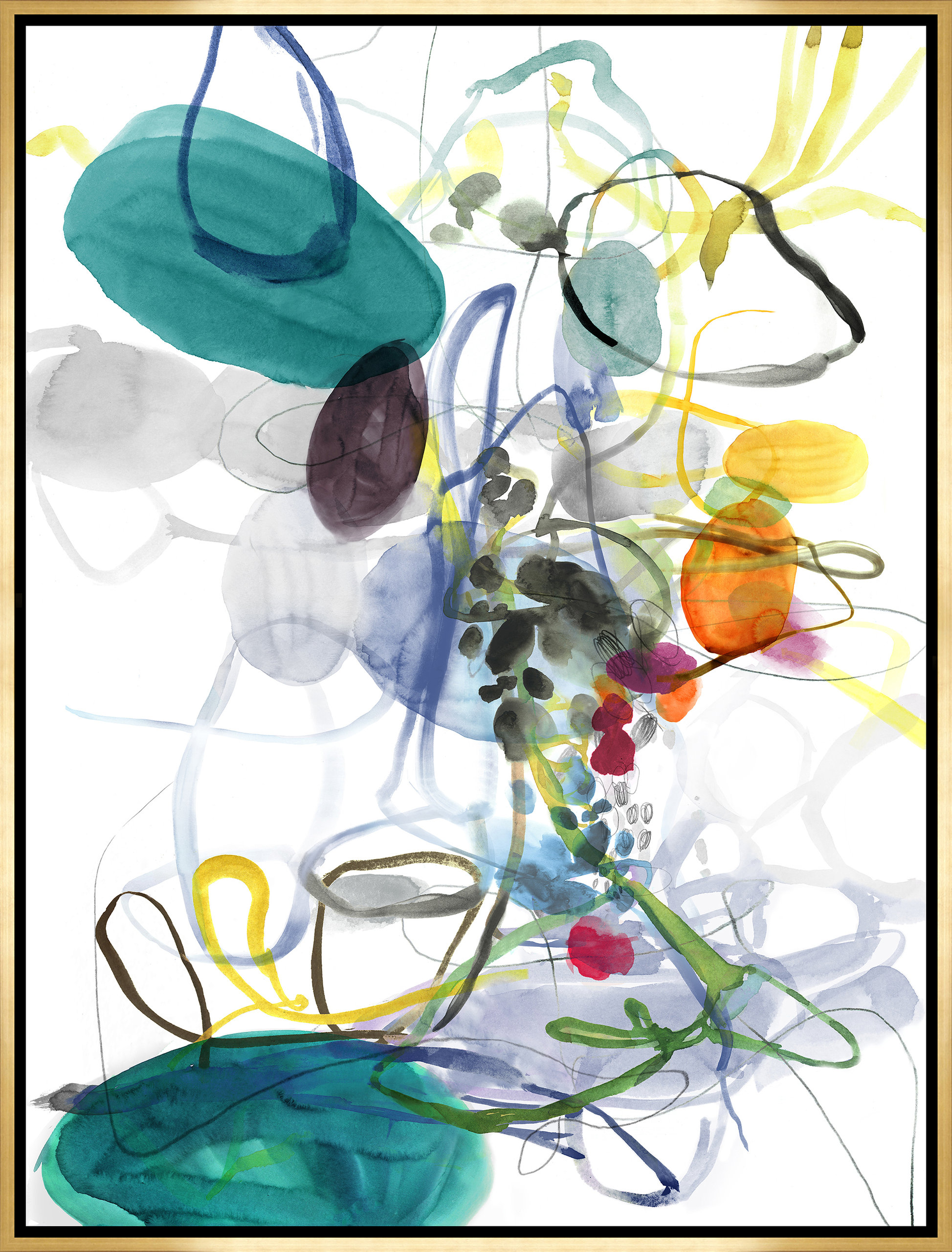 Ebb & Flow I, 31.25"x41.25" - Contemporary - Prints And Posters - by ...