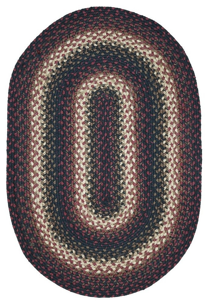 Homespice Decor Prescott Jute Braided Rug, 5'x8' - Farmhouse - Area ...