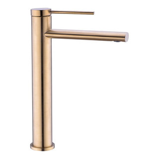 Wasser Solid Brass Single Handle Bathroom Faucet - Contemporary ...