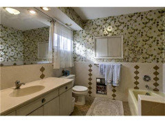 How to Make Awkward Bathroom Space Mid-Century Modern