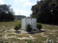 trring to hide a outdoor 80 gallon well water pressure tank