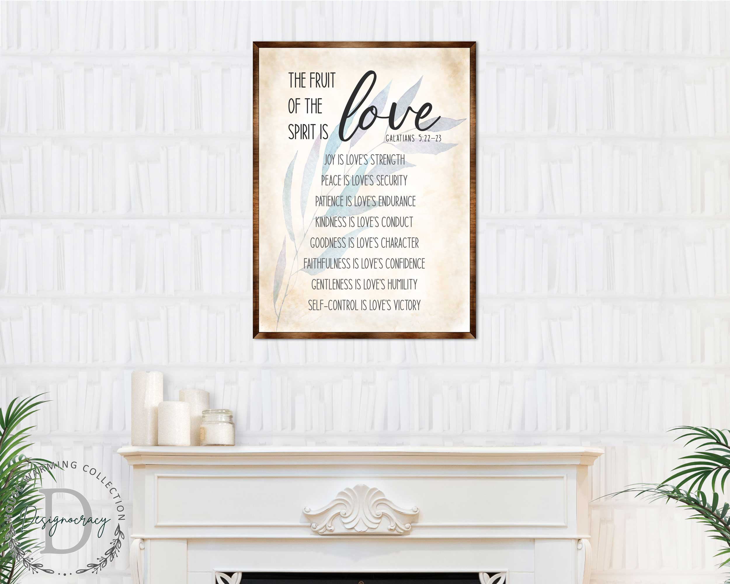 Fruit of the Spirit Sign Wooden Christian Sign Scripture Sign, Large 32 ...