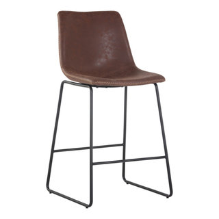 Cal Counter Stool, Set of 2 - Industrial - Bar Stools And Counter ...