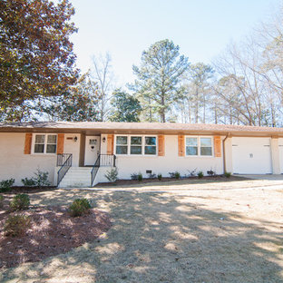 75 Beautiful Split-Level Brick Exterior Home Pictures & Ideas | Houzz