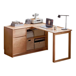Oak Solid Wood Office Table - Modern - Desks And Hutches - by GVAwood ...