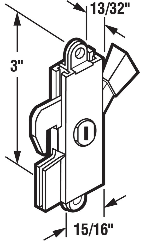 Aluminum Surface mount Sliding Door Keeper - Transitional - Door Locks ...