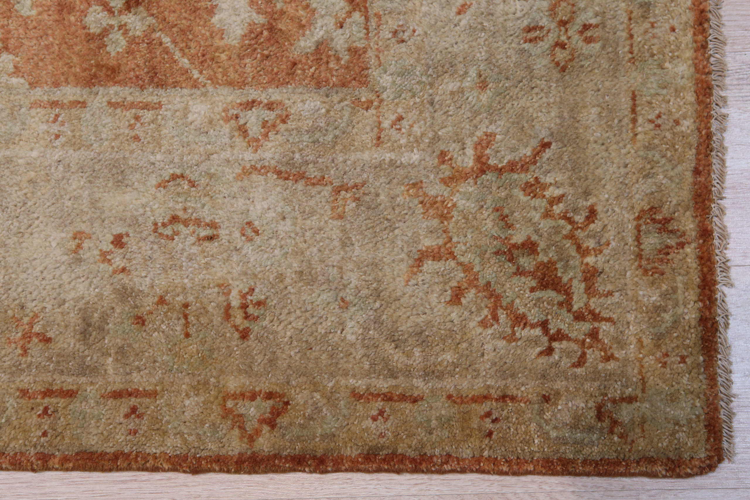 Handmade Wool Red Transitional All Over Ningxia Rug, 13'x18 ...