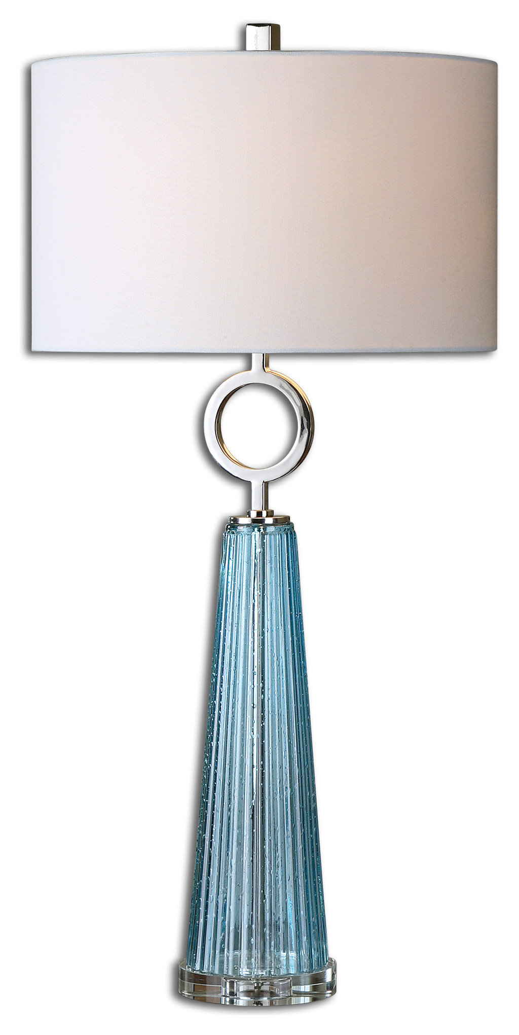 Uttermost Navier Blue Glass Table Lamp - Contemporary - Table Lamps ...
