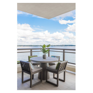 Modern Waterfront Condominium ~ Bayshore Blvd, Tampa - Modern - Balcony ...