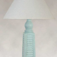 Shutter Table Lamps With Shades, Set of 2 - Beach Style - Lamp Sets ...