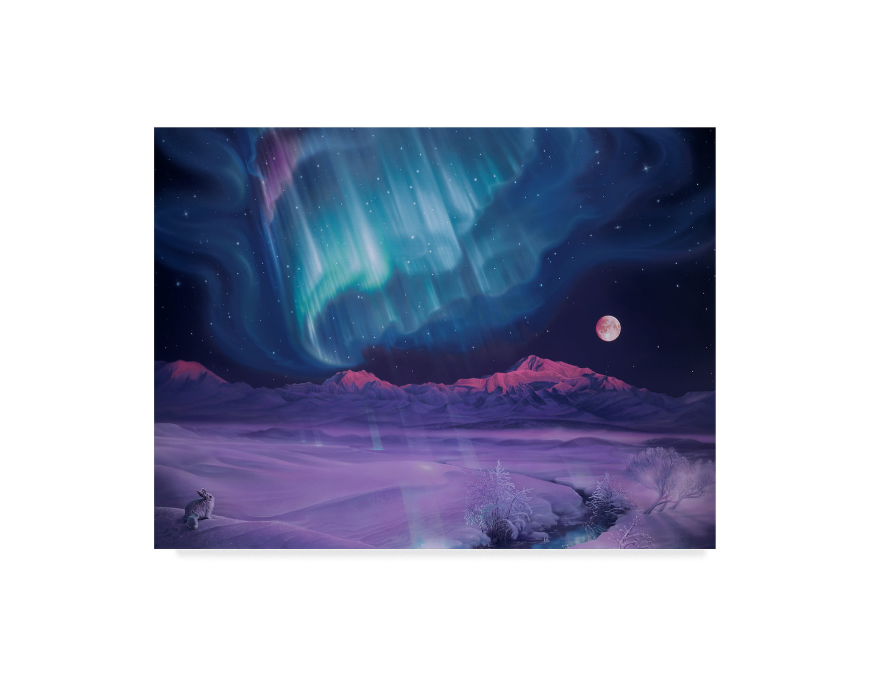 Kirk Reinert 'Snowfield Illumination' Canvas Art, 32"x24 ...