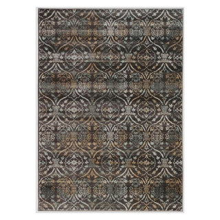 Redici 3746/1032/BROWN Pisa 7'10x10'6 Indoor Rectangular Area Rug, 7'10 ...