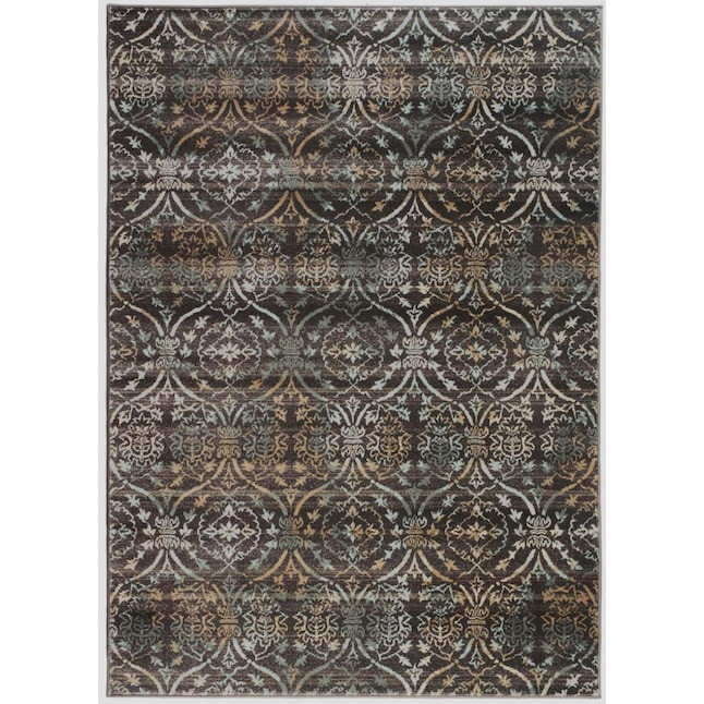 Redici 3746/1032/BROWN Pisa 7'10x10'6 Indoor Rectangular Area Rug, 7'10 ...