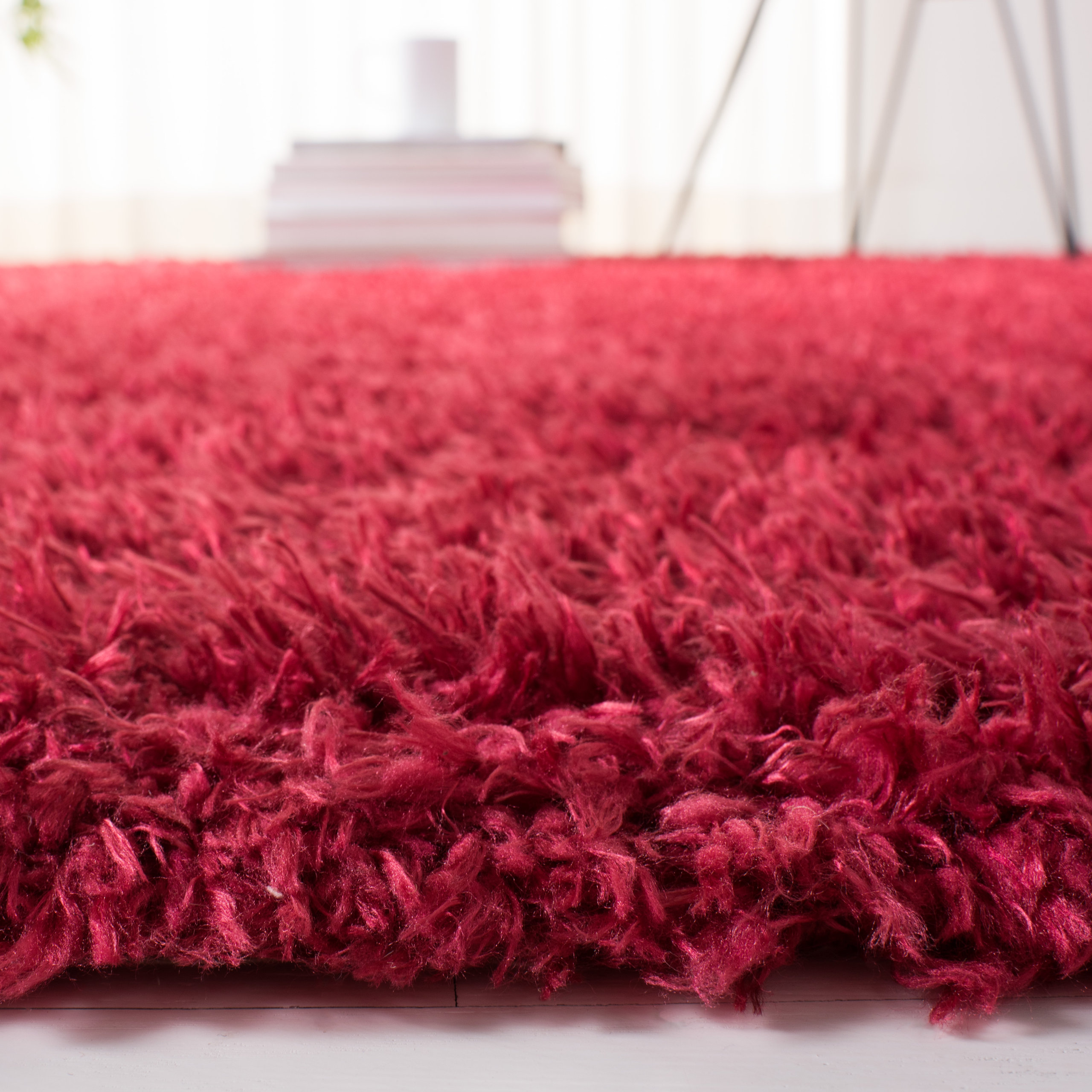 Safavieh Madrid Shag Mdg256Q Solid Color, Shag Rug, Red, 4'0"x6'0 ...