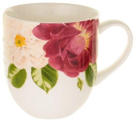 RHS Traditional Rose Curved Mug - Contemporary - Mugs - by Ulster ...