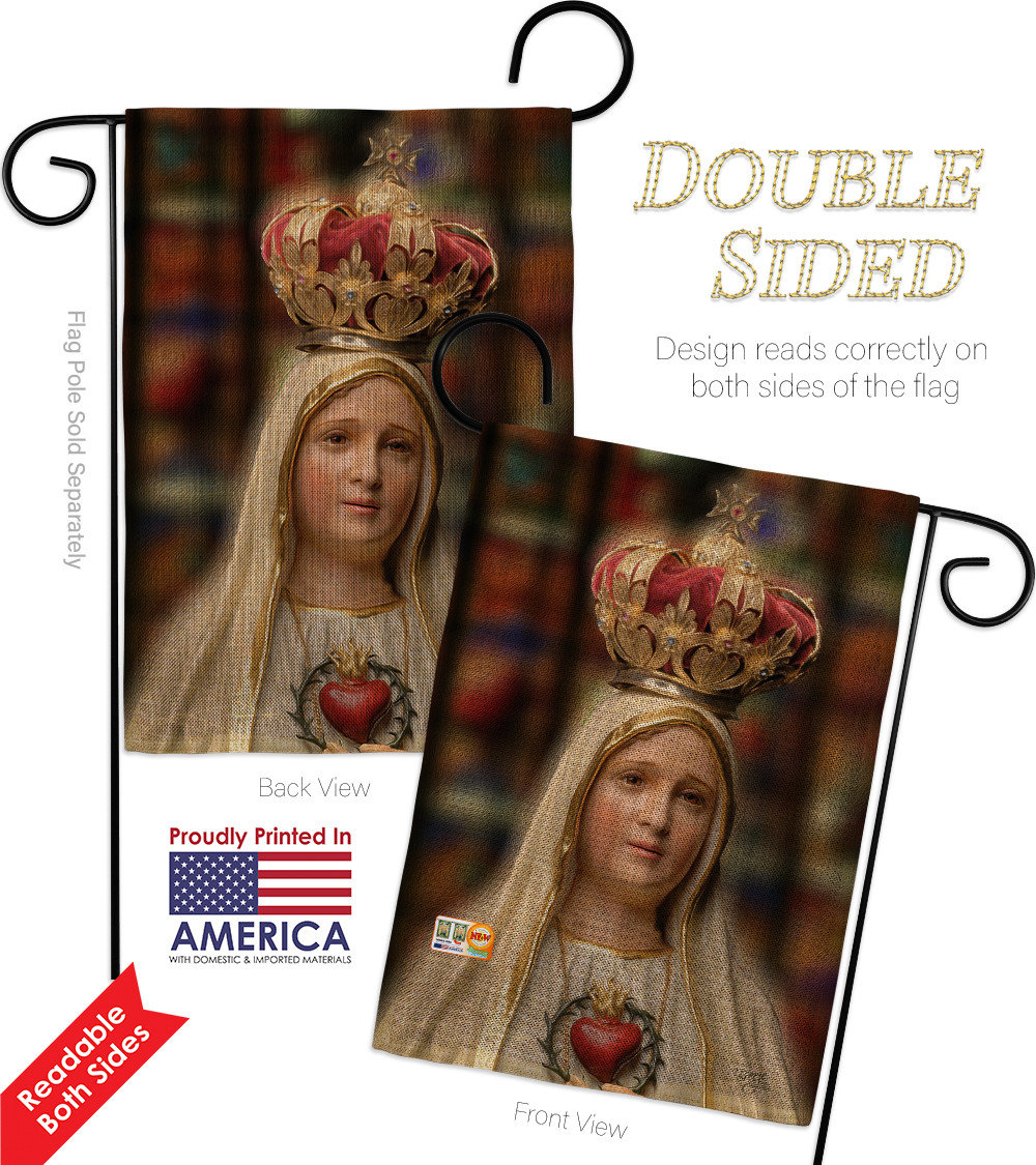 Our Lady of Fatima Inspirational Faith & Religious Garden Flag Set, 13 ...