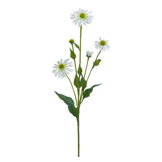 Rudbeckia Spray, White, Pack of 12 - Artificial Flower Arrangements ...