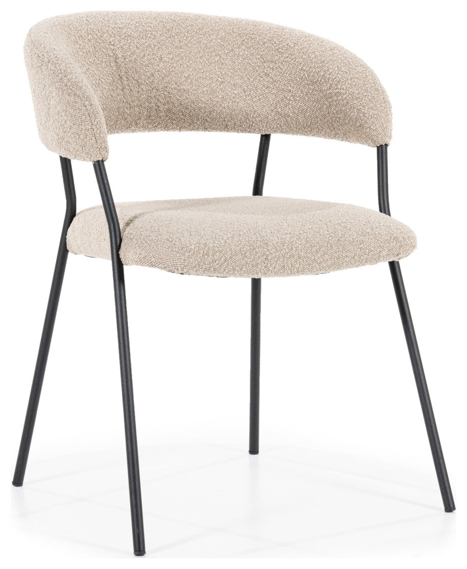 Upholstered Modern Dining Chair, Eleonora Luka - Transitional - Dining ...