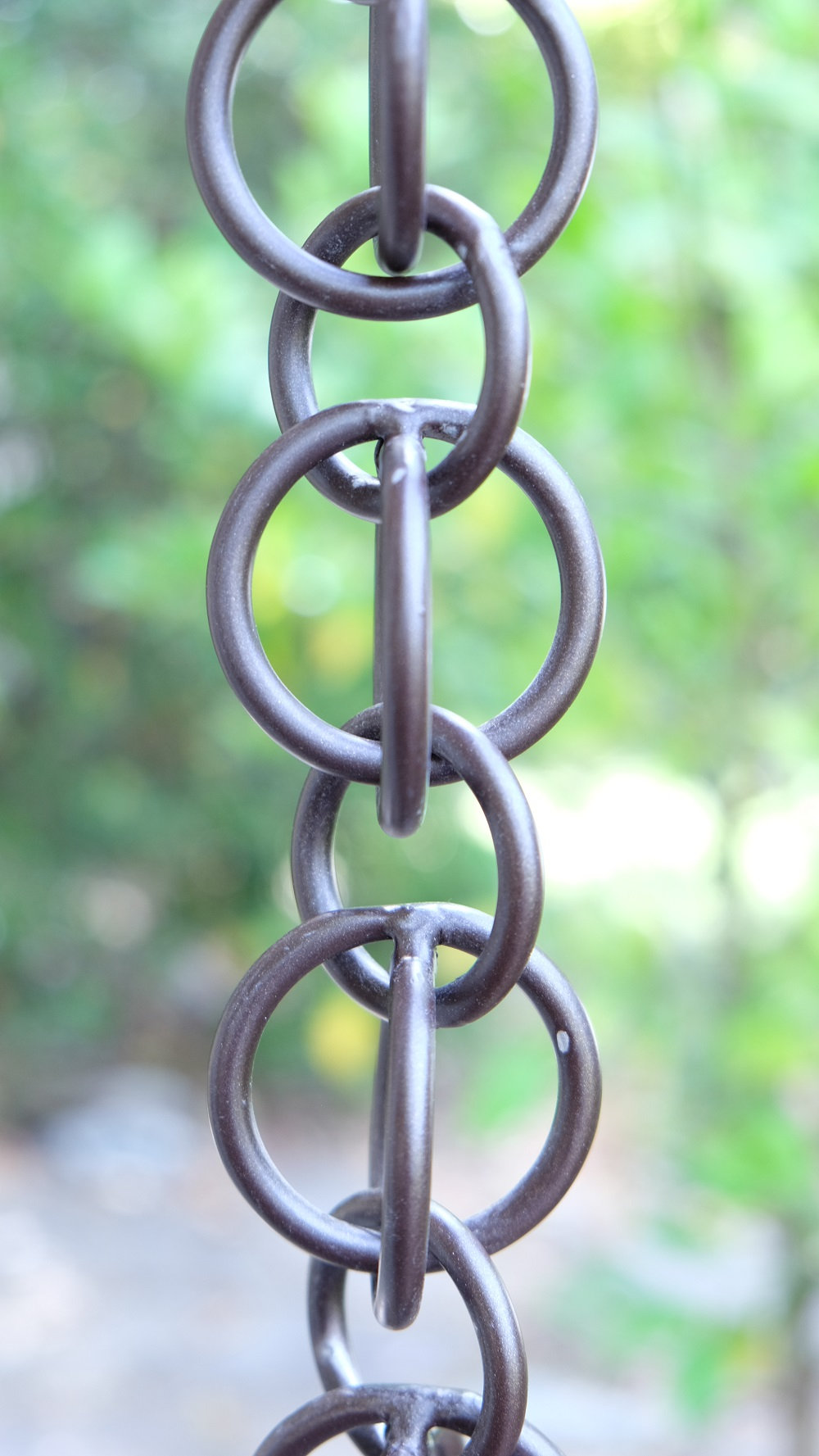Double Loops Bronze Aluminum Rain Chain With Installation Kit, 10 ...