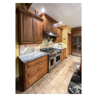 Updated Kitchen with Azul Nebula Quartzite Countertops, Wolf/SubZero ...