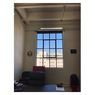 Office Studio with Sheer Window Shades by Master Blinds in Westwood ...