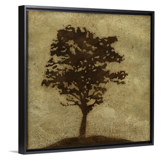 "Gilded Tree I" Floating Frame Canvas Art, 14"x14" - Contemporary ...