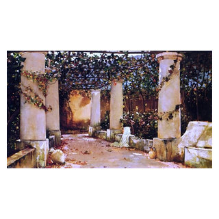 Charles Caryl Coleman At the Villa Castello- Capri Wall Decal, 18x27 ...