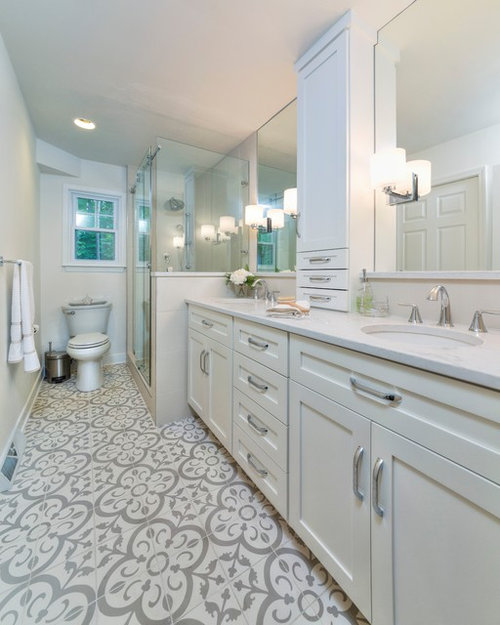 Narrow Master Bathroom