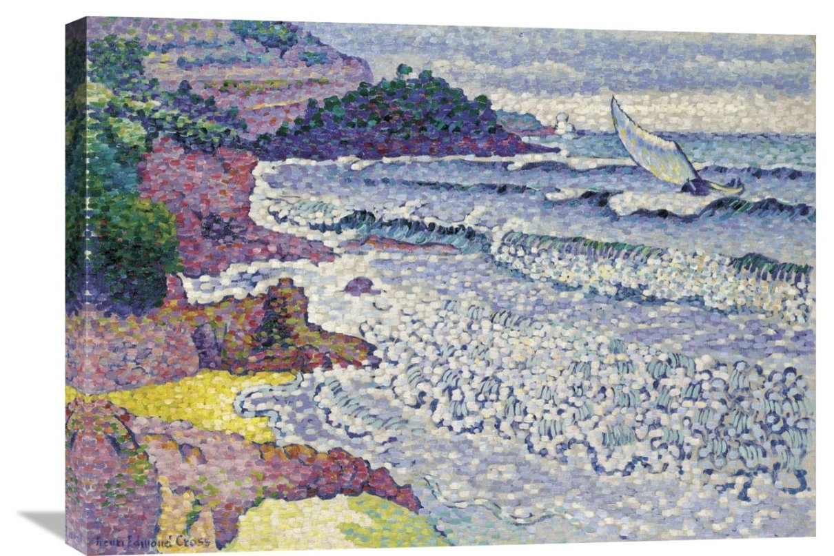 "La Mer Clapotante" Stretched Canvas Giclee by Henri Edmond Cross, 16 ...
