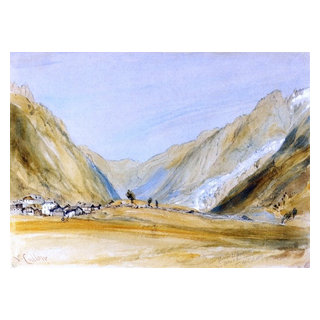 William Callow RWS Glacier du Bois Chamonix Wall Decal, 18x27 ...