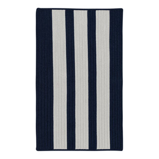 Colonial Mills Rug Everglades Vertical Stripe Navy Pier Rectangle, 2x4 ...